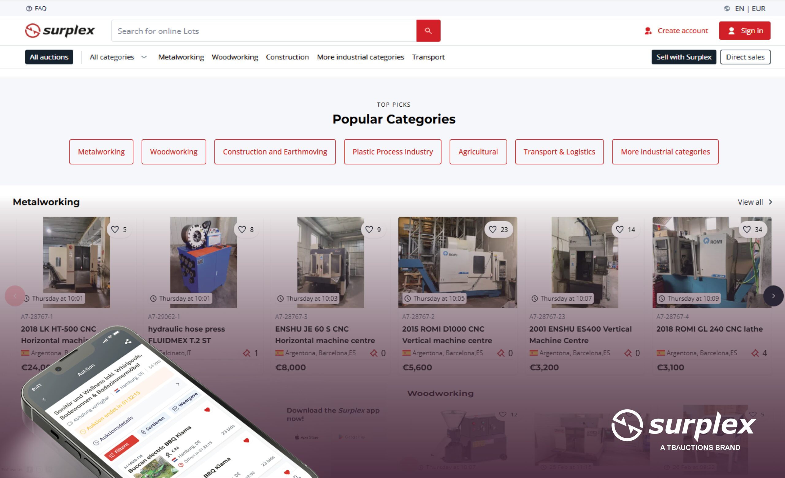 Surplex gaat over op technologie van TBAuctions Integratie luidt nieuw ...